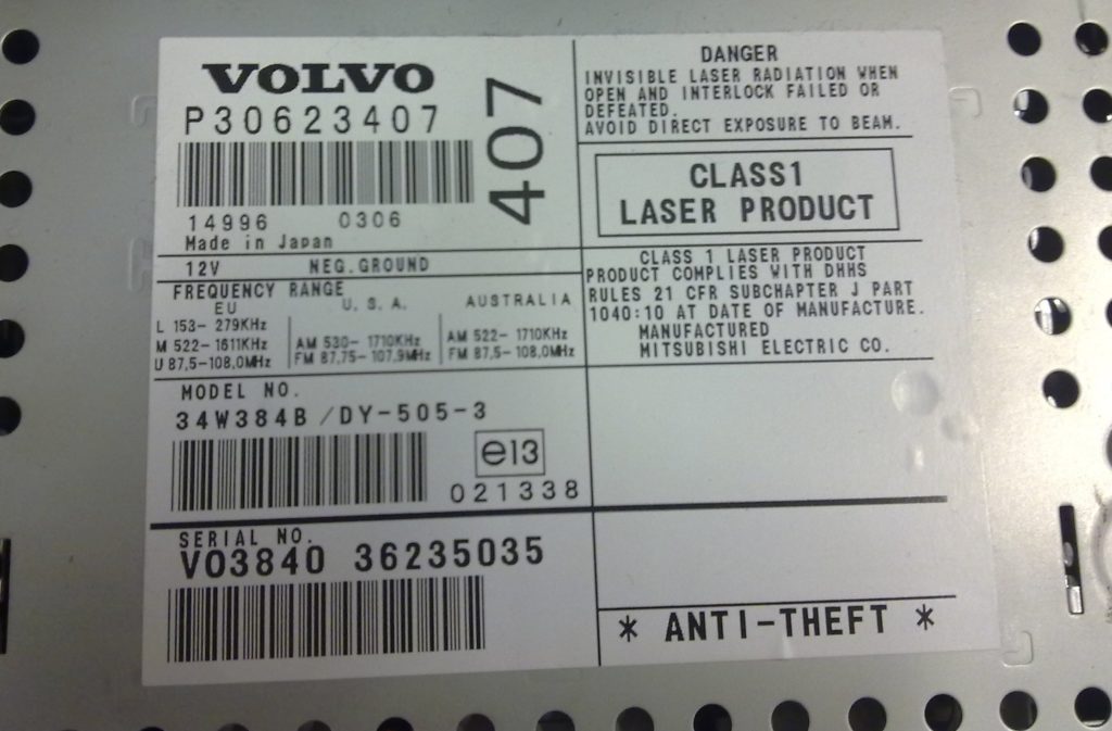 Volvo Radio Code Calculator Can Unlock Your Car Device